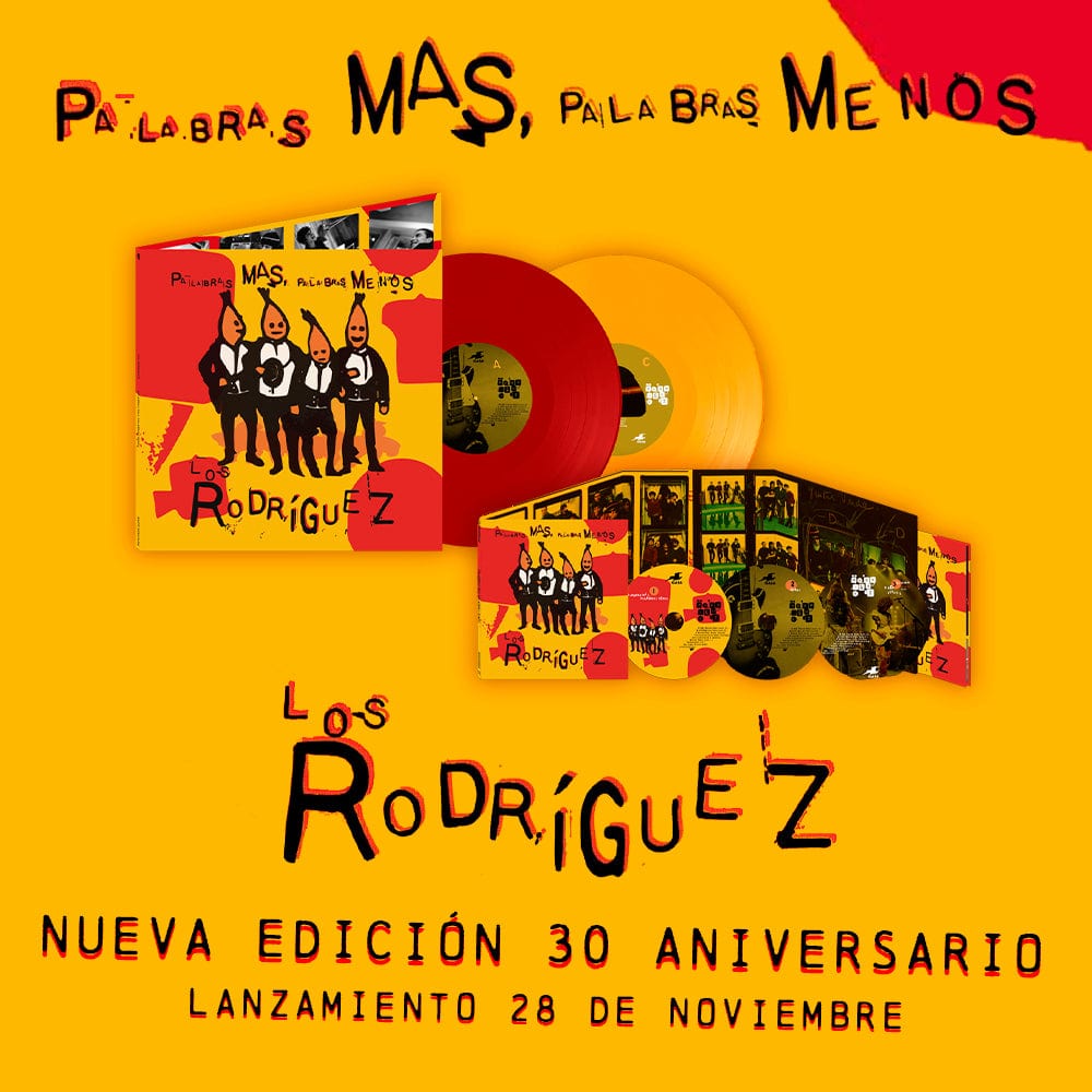 Los Rodríguez - Palabras más, palabras menos (30 Aniversario) – Tienda ...